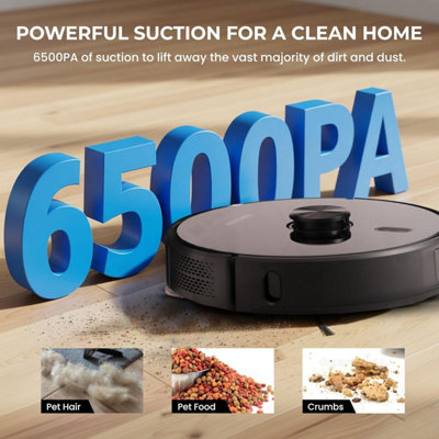 OLSEN & SMITH SMART ROBOT VACUUM CLEANER WITH MOP, 35X35X9.8CM, SINGLE ...