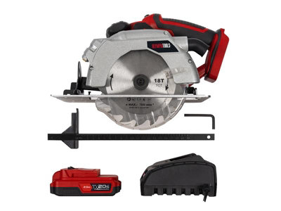 Olympia Power Tools X20S 20V Circular Saw with Laser Guide and Accessories