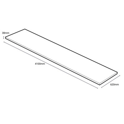 OMEGA Brasilia Laminate Worktop - 3000mm x 600mm x 38mm