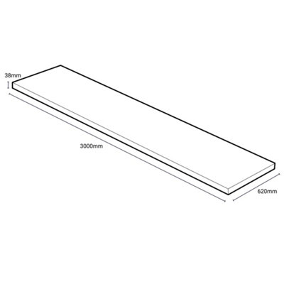 Omega Modern Caldeira Square Edge Laminate Kitchen Worktop - 3000 x ...