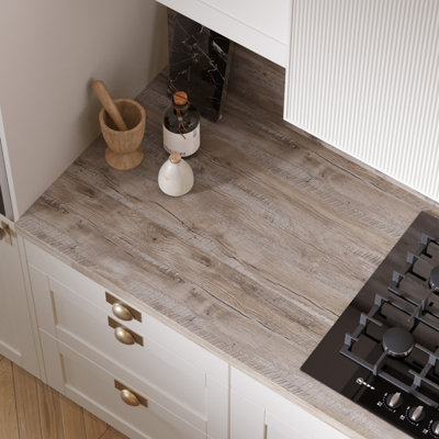 Omega Modern Croxdale Plank Square Edge Laminate Kitchen Worktop - 3000 ...