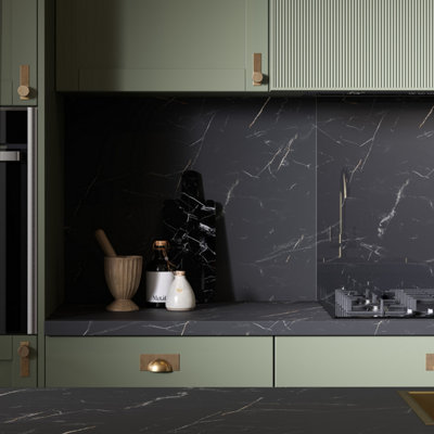 Omega Modern Laurent Marble Square Edge Laminate Kitchenn Edging - 3000 ...