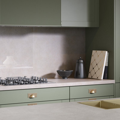 Omega Modern Terrazzo Dune Square Edge Laminate Kitchen Worktop - 3000 ...