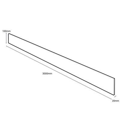 OMEGA Paros Marble Laminate Kitchen Upstand - 3000mm x 100mm x 20mm