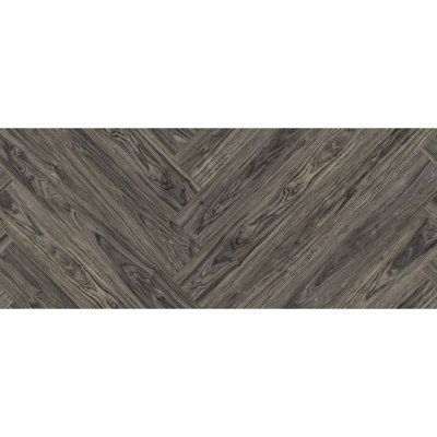 Omega Walnut Herringbone Db007 Chocolate 2.5mm Matte Glue-Down LVT For ...