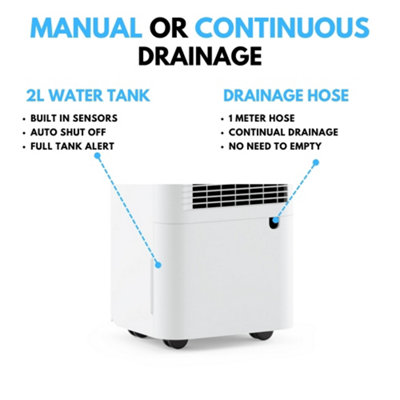 Ometa 12L Dehumidifier with Ioniser, White