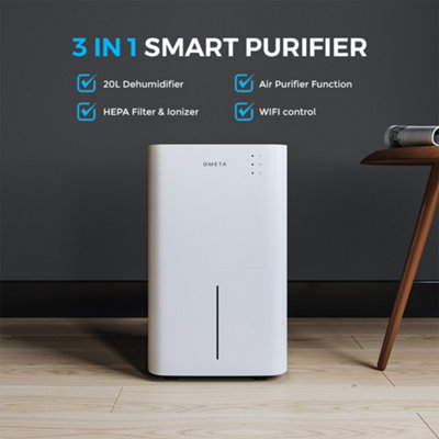 Ometa 2 in 1 Dehumidifier & Air Purifier, 20L Dual