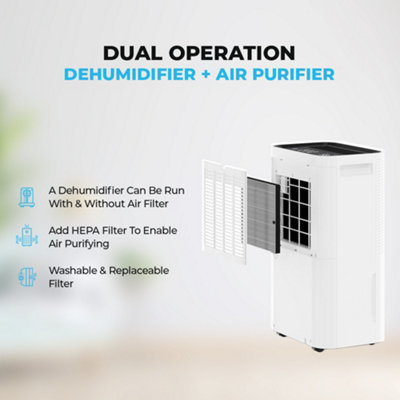 Ometa 2 in 1 Dehumidifier & Air Purifier, 25L Dual Max