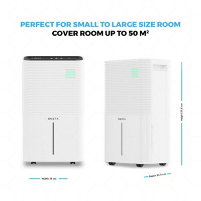 Ometa 2 in 1 Dehumidifier & Air Purifier, 25L Dual Max