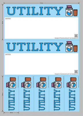 On Top Packaging Moving Day Sticker Set - Utility