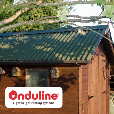 ONDULINE CLASSIC BITUMEN ROOF SHEET GREEN 2M X 950MM X 3MM PACK OF 4