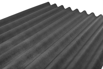 Onduline Classic Corrugated Bitumen Roof Sheet Anthracite Grey 2000mm x ...