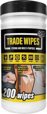 One Chem Trade Wipes 200 Wipes Strong and Multi-Purpose