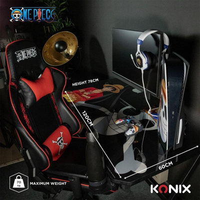 One Piece Gaming Desk - Luffy Pirate Flag Design