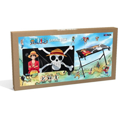 One Piece Gaming Desk - Luffy Pirate Flag Design