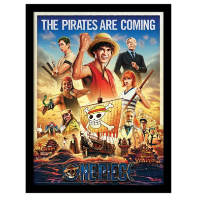 One Piece Live Action Key Art Characters Print Multicoloured (40cm x ...