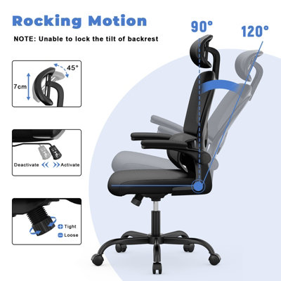 Onemill Ergonomic Desk Chair Swivel Computer Chair with Rocking ...