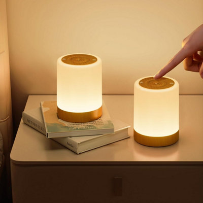 Oneway Night Light 2-Pack, Portable USB Rechargeable Touch Control ...