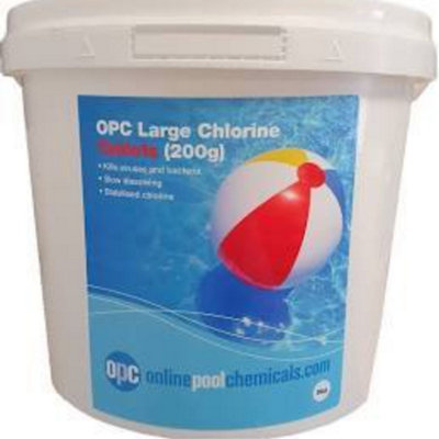OPC Large Chlorine Tablets 200g 5kg | DIY at B&Q