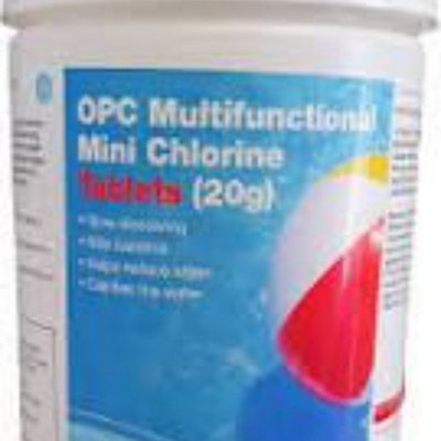 OPC Multifunctional Mini Chlorine Tablets 20g 1kg | DIY at B&Q