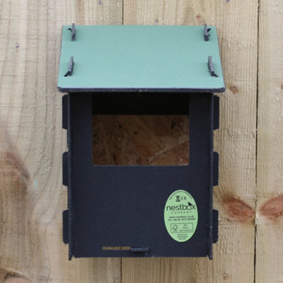 Open Fronted Eco Robin Nest Box with Recycled Plastic Outer Shell and ...