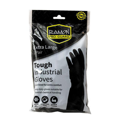 Optima Black Heavy Weight Glove Extra Large One Colour (One Size)