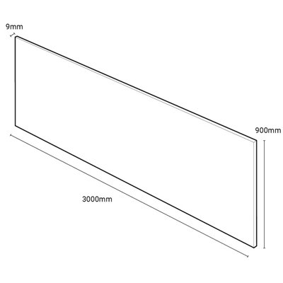 Options Paros Marble Laminate Kitchen Backsplash - 3000mm x 600mm x 9mm