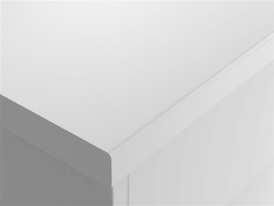 Options Plus Pure White Postformed Laminate Kitchen Worktop - 3000mm x ...