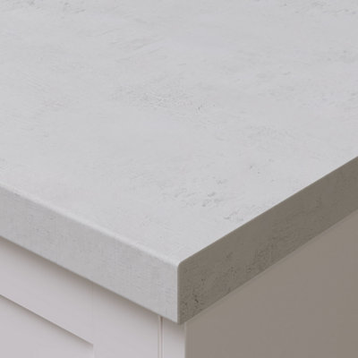 Options Woodstone Blanc Laminate Worktop - 4100mm x 600mm x 38mm