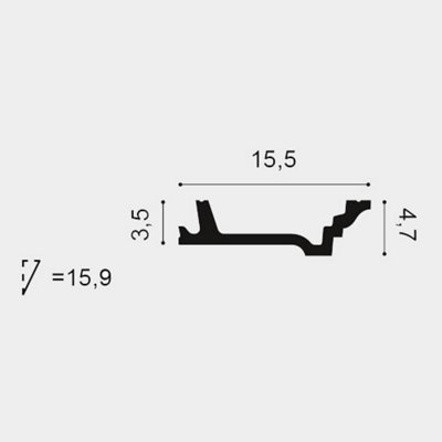 Orac Decor C305 Premium Coving Moulding 2 Pack - 4 Metres