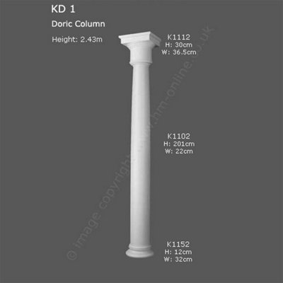 Orac Decor KD1 Doric Square Capital Column