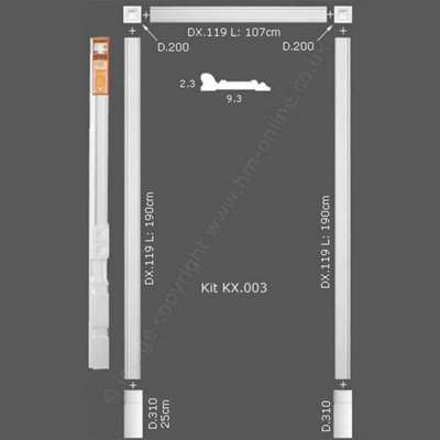 Orac Decor KX003 Door Surround Kit