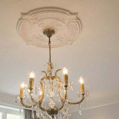 Orac Decor R73 Ceiling Rose Simple Ring and Border