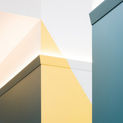 Orac Decor SX179 Diagonal LED Lighting Moulding 5 Pack - 10 Metres