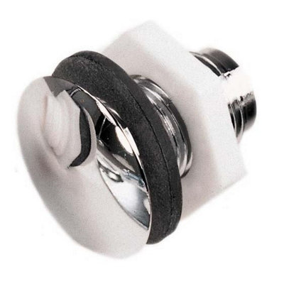 Oracstar Cistern Hole Stopper Silver/White (One Size) | DIY at B&Q