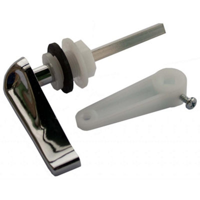 Oracstar Cistern Lever Set Chrome/White (200mm x 40mm x 125mm)