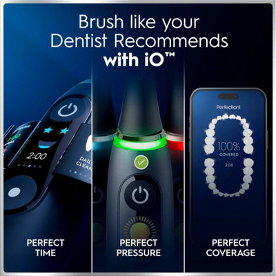 Oral-B iO6 Duo Pack Electric Toothbrush Black Lava & Pink Sand Smart ...