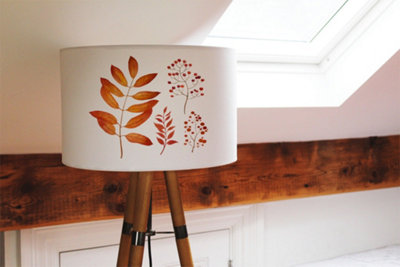 Orange Autumn Leaves (Ceiling & Lamp Shade) / 45cm x 26cm / Ceiling Shade