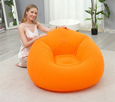 Orange Foldable Casual and Comfortable Inflatable Sofa