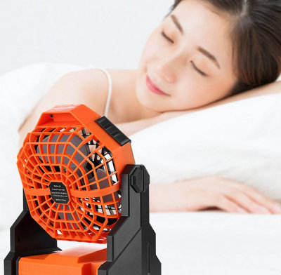 Orange Portable USB Outdoor Camping Tent Fan