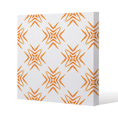 Orange ravishing boho chic (Canvas Print) / 61 x 61 x 4cm | DIY at B&Q