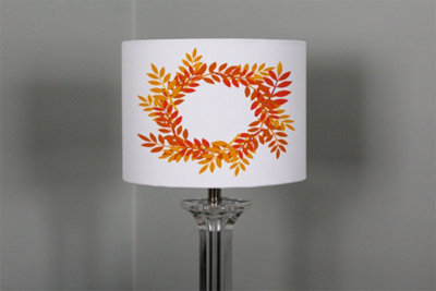 Orange & Red Autumn Leaves (Ceiling & Lamp Shade) / 25cm x 22cm / Lamp ...