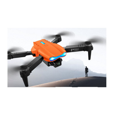 Orange Smart WiFi Foldable Drone With Dual 4K Camera