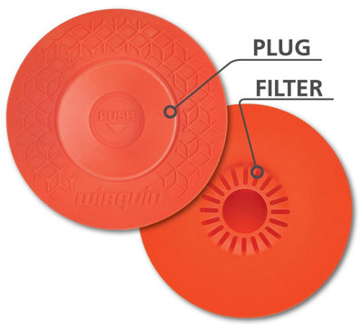 Orange Universal 2in1 Kitchen Sink Plug/Filter 110mm Stick Function ...