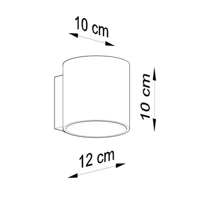 Orbis Aluminium Black 1 Light Classic Wall Light