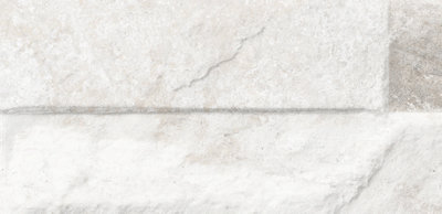 Ordine White Split-Face Effect Matt Relief 100mm x 100mm Porcelain ...