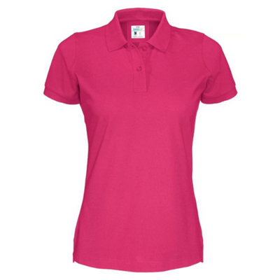 ORGANIC PIQUE POLO T-SHIRT CERISE