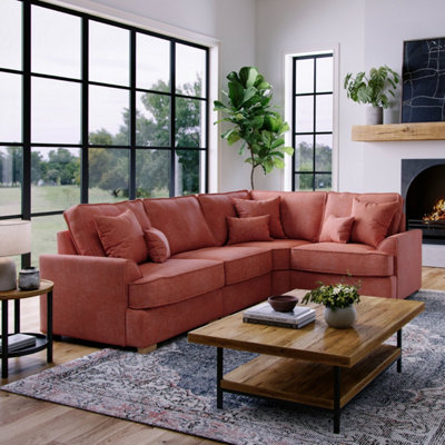 Oriana Right Hand Facing Chenille Corner Sofa
