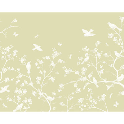 Origin Murals Blossom Trail - Soft Green Matt Smooth Paste the Wall ...