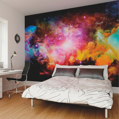 Origin Murals Galaxy Stars in Space Matt Smooth Paste the Wall Mural ...